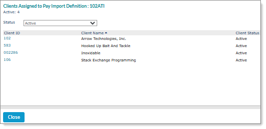Setting Up Pay Import Definitions