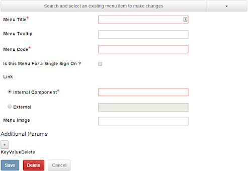 Maintaining ESS Menus