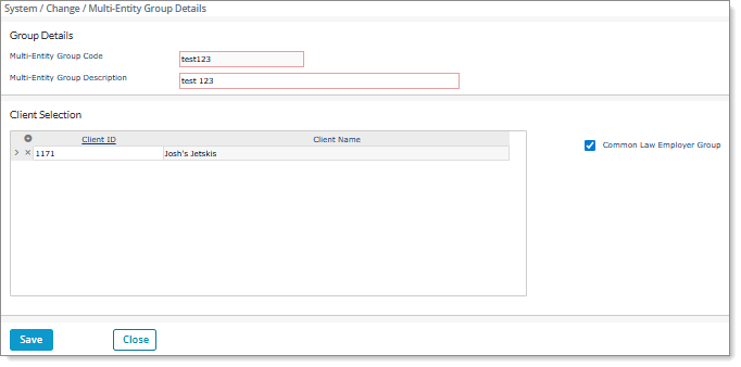 Creating New Multi-Entity Groups