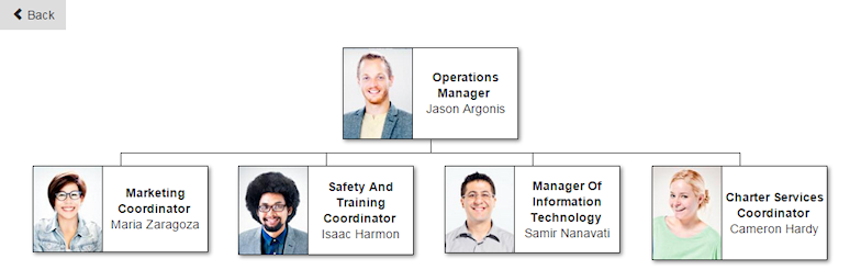 Viewing an Organization Chart
